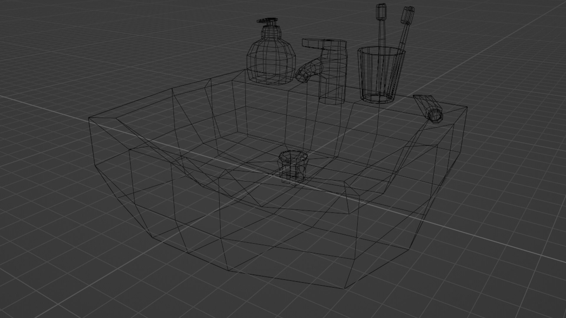 3D model Lowpoly Sink VR / AR / low-poly | CGTrader
