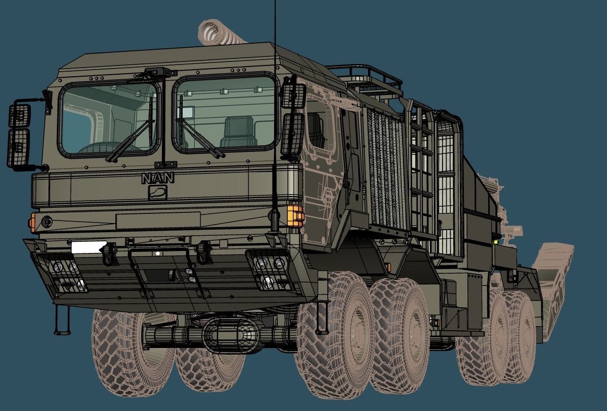 JGSDF type 19 155mm wheeled self propelled howitzer 3D model | CGTrader