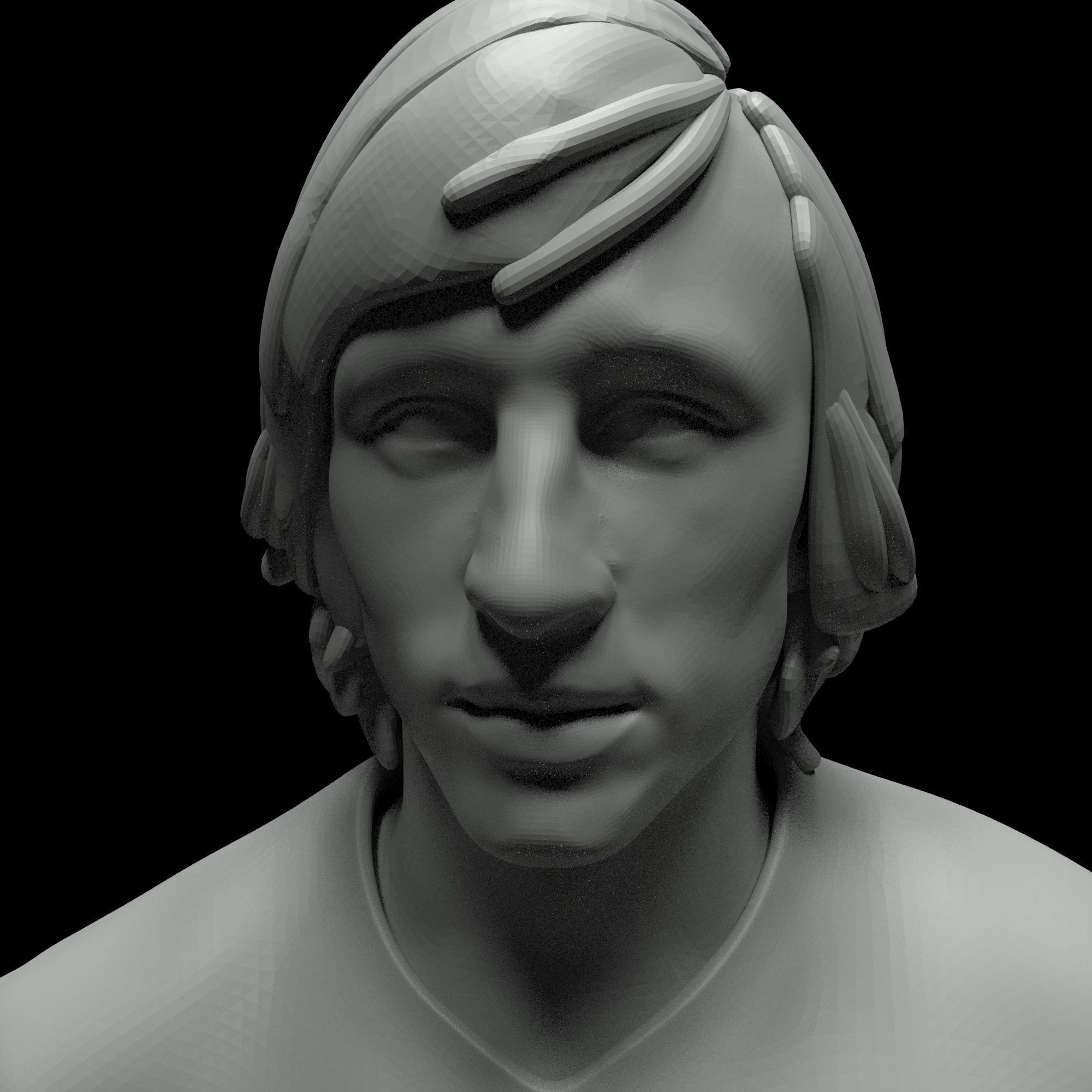 Johan Cruyff football player stl file 3D print model 3D model 3D ...