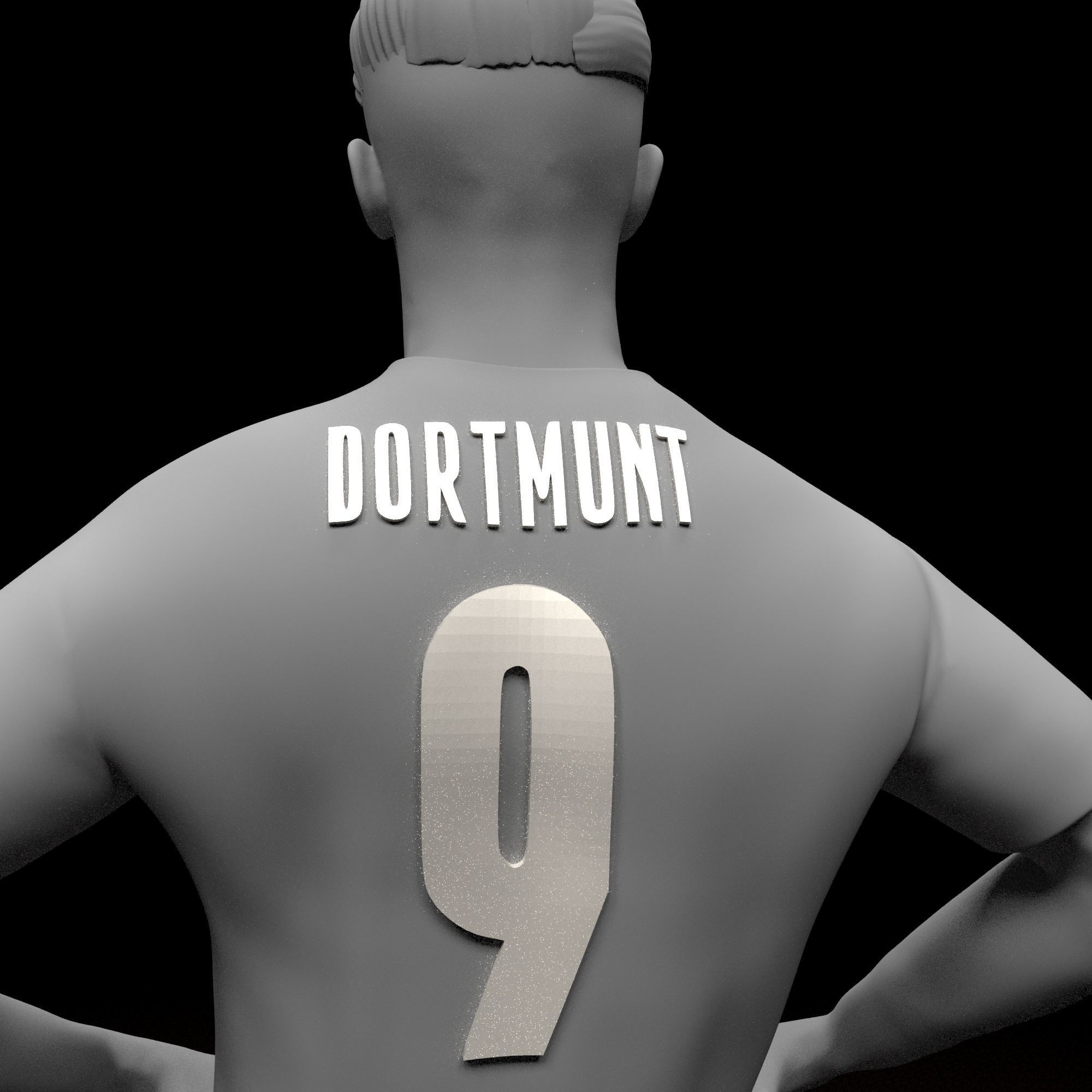 Erling Haaland Football Player STL files 3D print model 3D model 3D ...