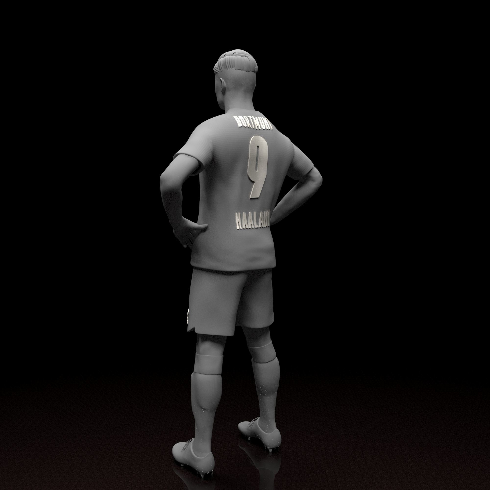 Erling Haaland Football Player STL files 3D print model 3D model 3D ...