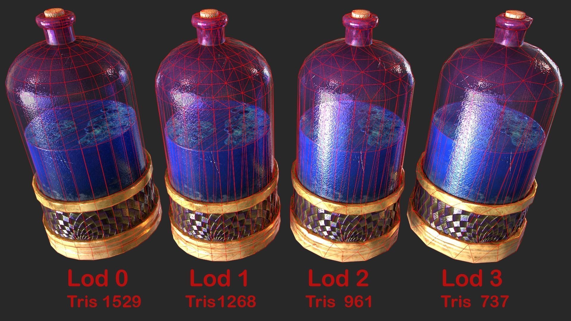 3D model Medieval Laboratory Furniture Set VR / AR / low-poly | CGTrader
