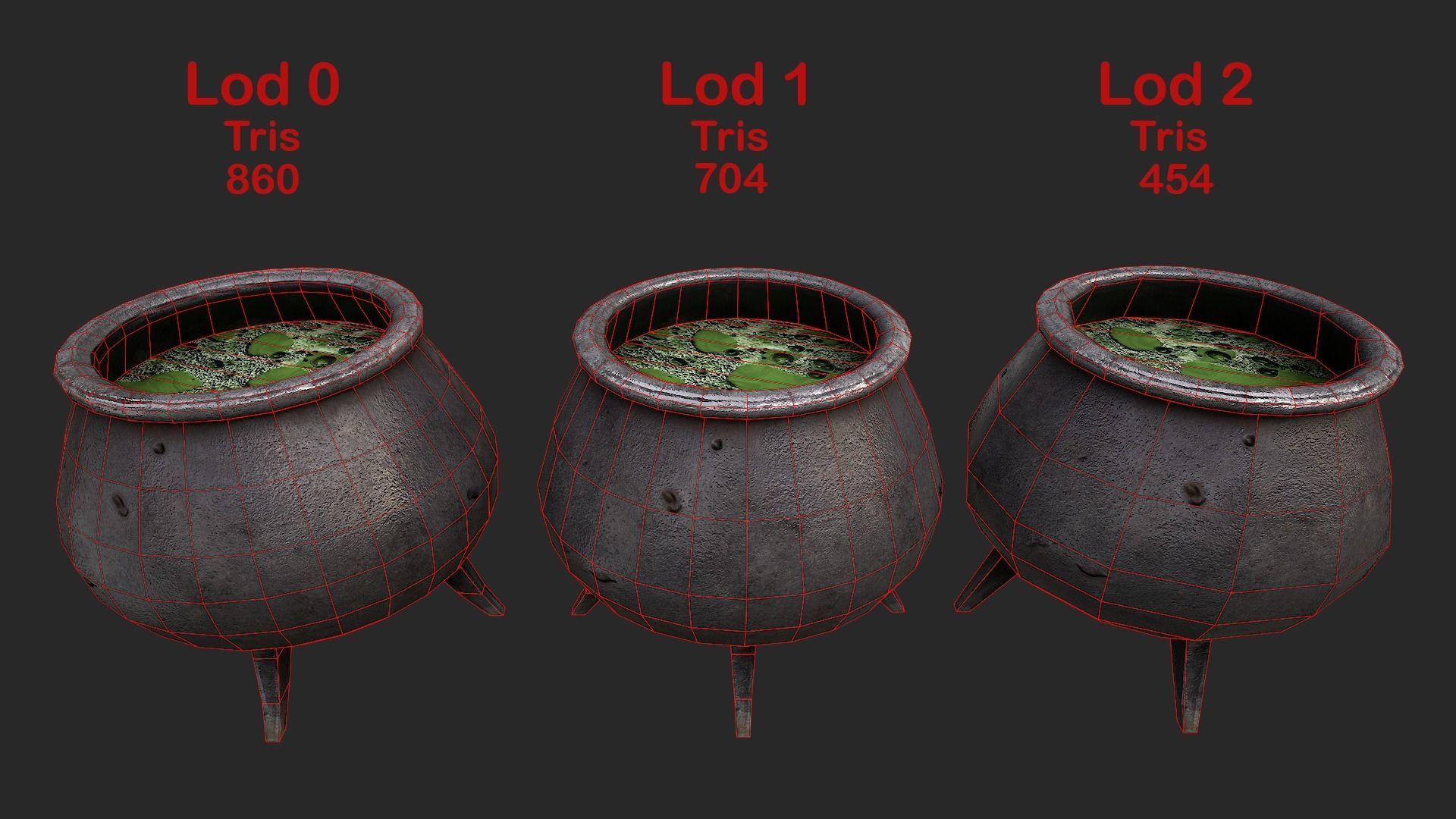 3D model Medieval Laboratory Furniture Set VR / AR / low-poly | CGTrader