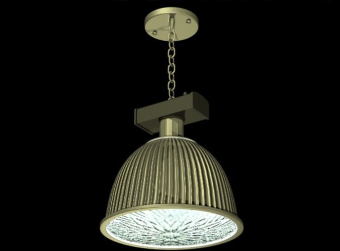 Industrial Light Fixture 3D Model MAX OBJ 3DS FBX - CGTrader.com