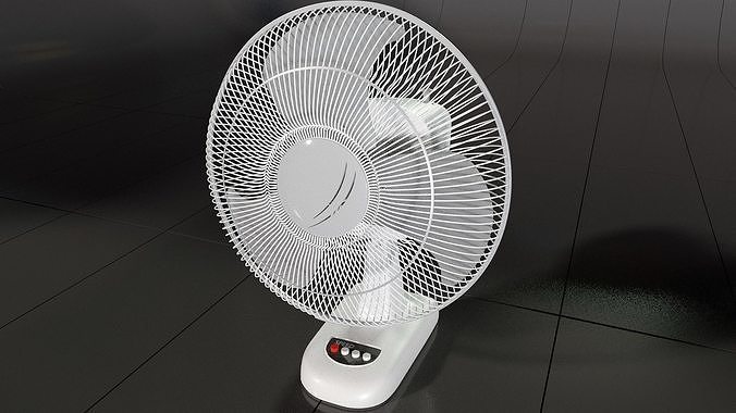 Oscillating Tabletop Fan 3D model | CGTrader