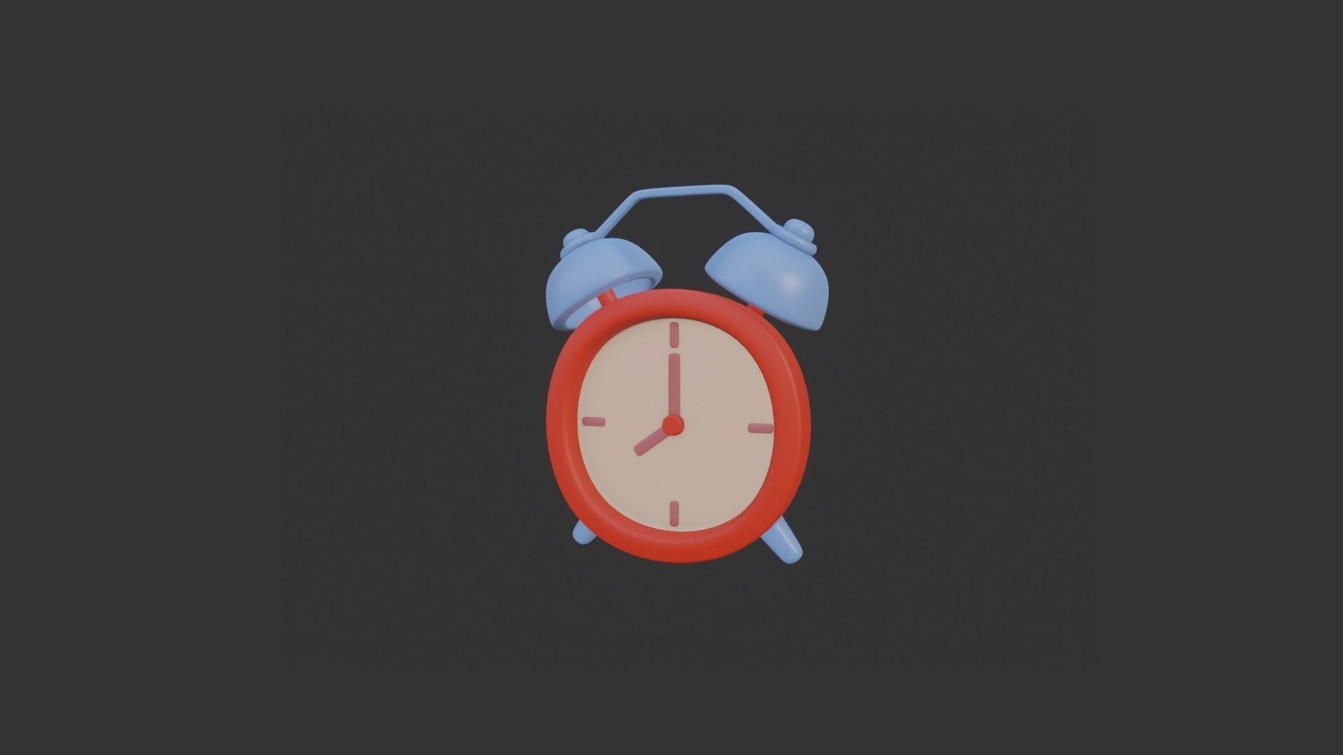 Stylized Alarm Clock Toon Clock Cartoon Clock free 3D model | CGTrader