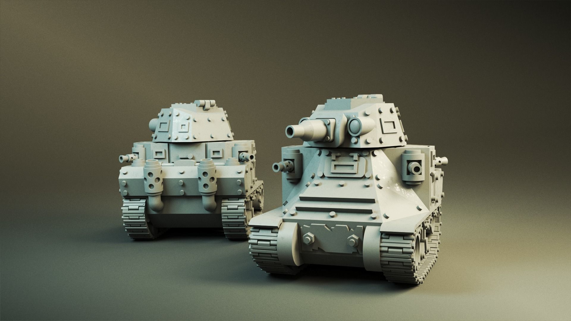 WW2 American M2 Medium Grot Tank 3D model 3D printable | CGTrader