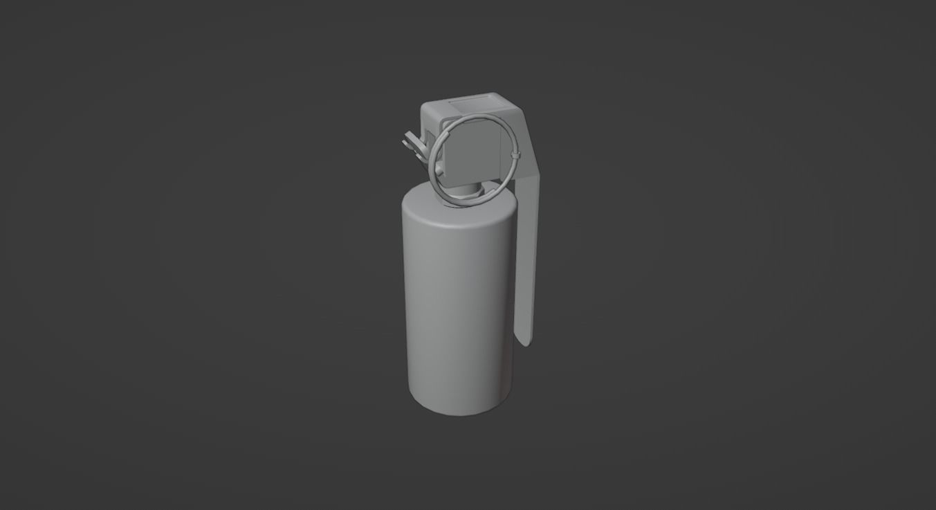 Flashbang grenade MK13 free 3D model | CGTrader
