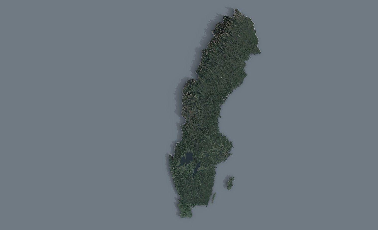 Sweden 3D map of norway 3D model 3D printable | CGTrader