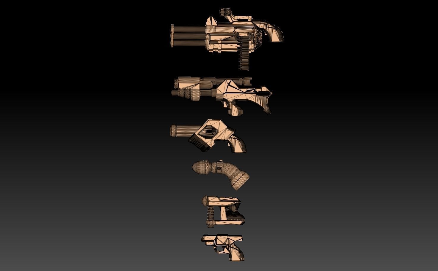 Syndicate Guns ROYALTY FREE VERSION 3D model 3D printable | CGTrader