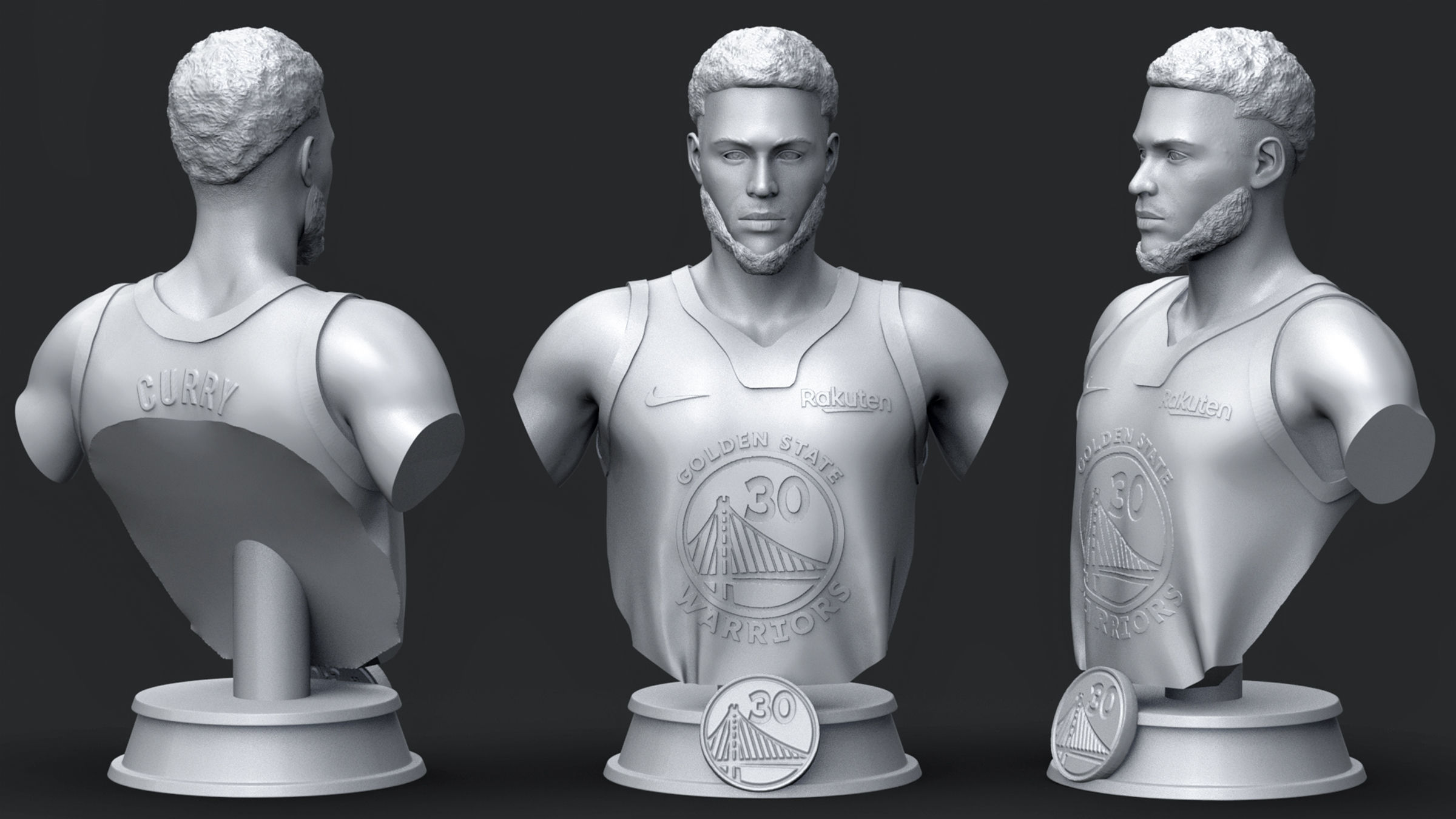 Steph Curry 3D Printable 3D model 3D printable | CGTrader