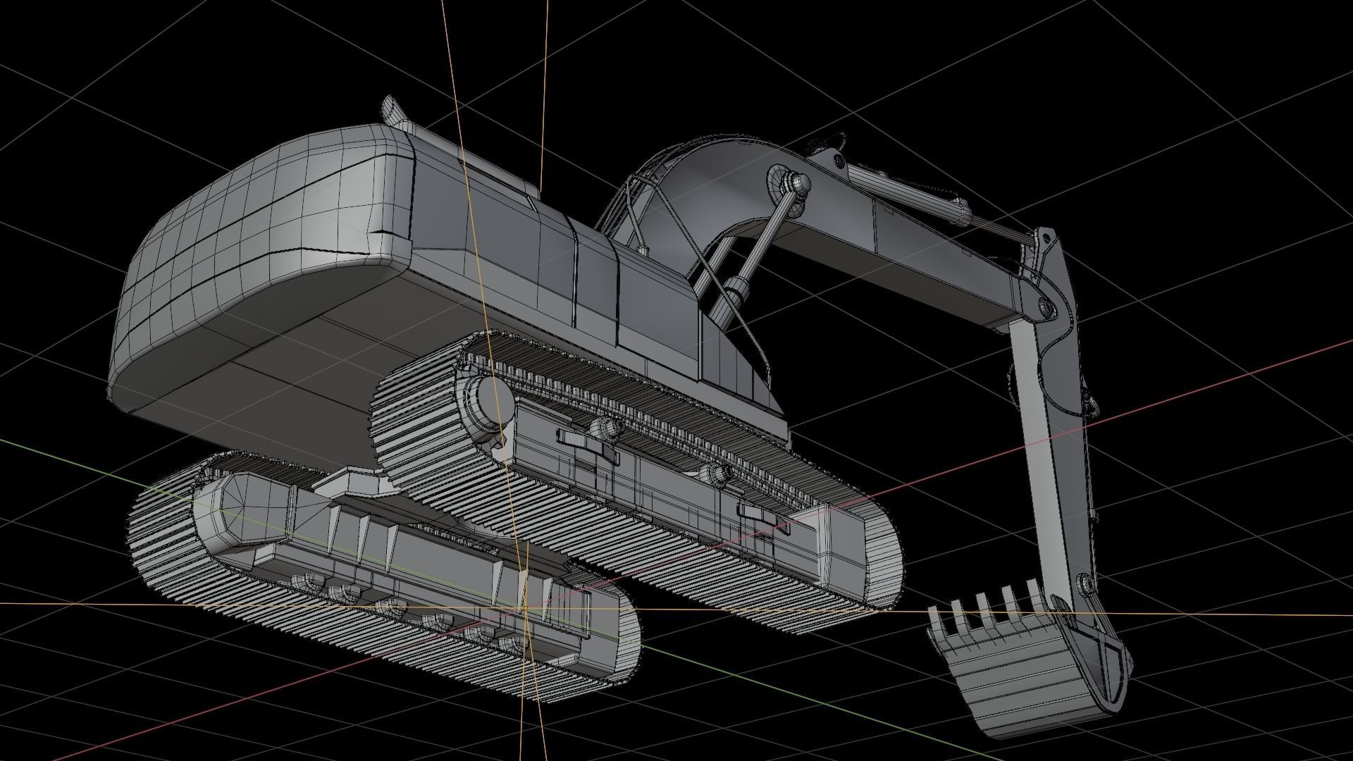 Model3D excavator Sumitomo SH210 3D model | CGTrader