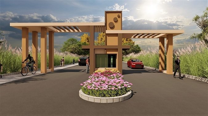 Gateway Design 3D model | CGTrader
