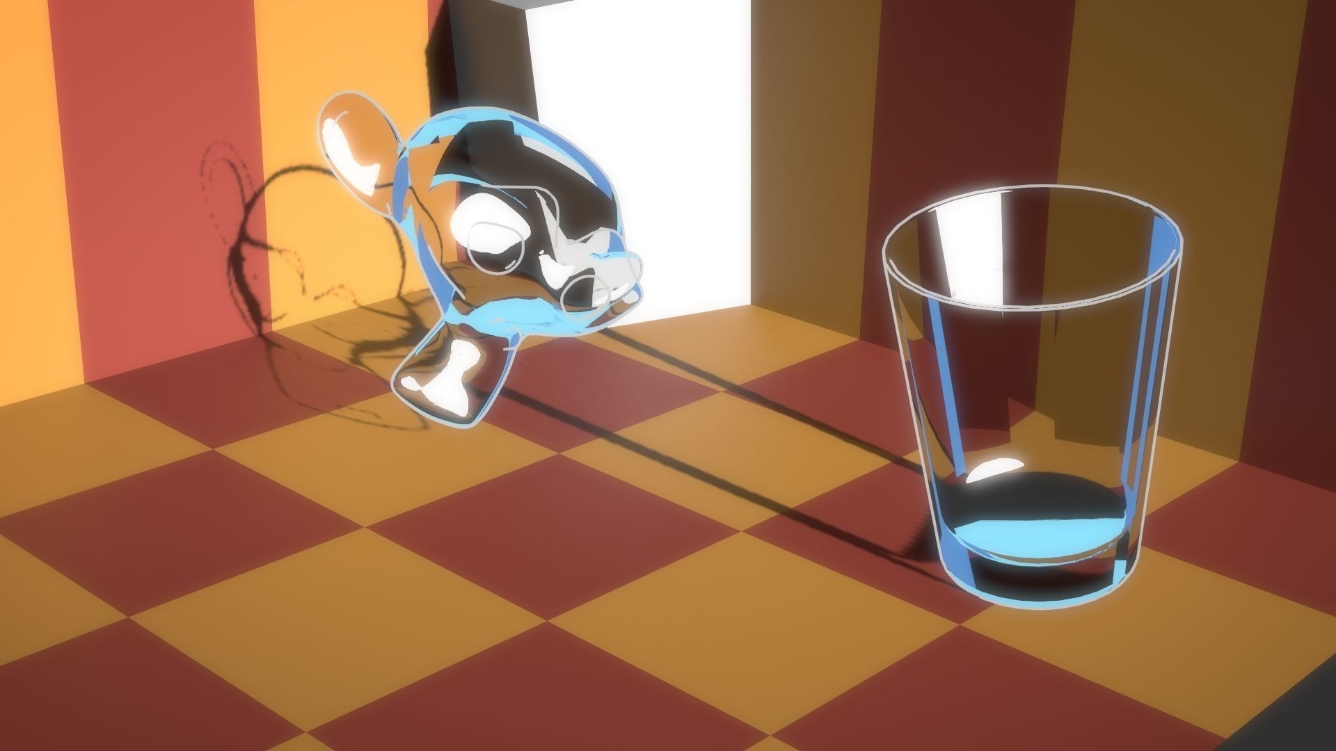 For Anime In Blender - Simple Glass Shader free 3D model animated ...