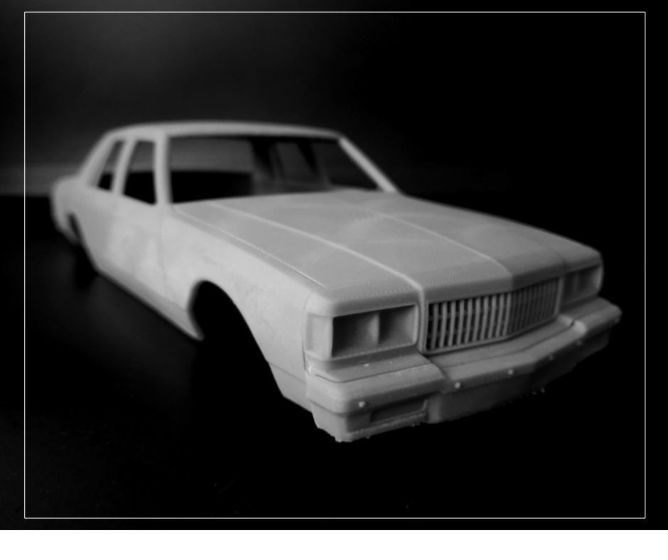 STL printable RC car Chevrolet Caprice Classic scale 3D model 3D model ...