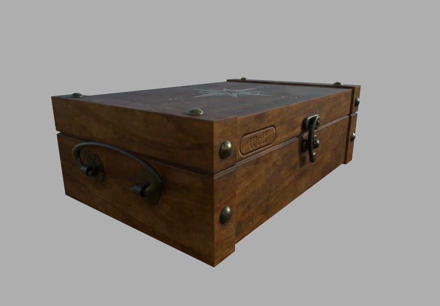 captain-box compass box 3D model | CGTrader