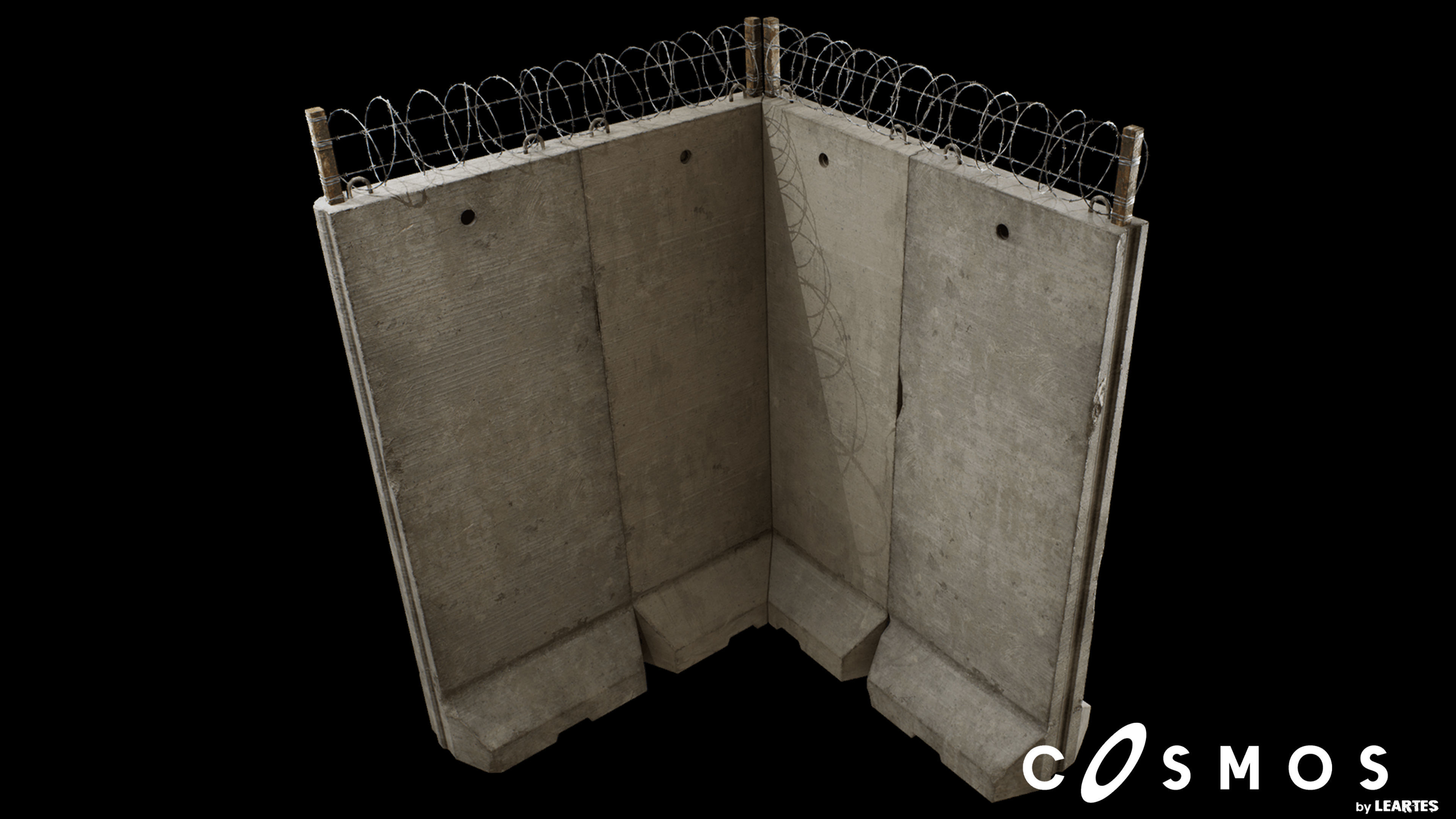 3D model Military Module Wall Corner VR / AR / low-poly | CGTrader