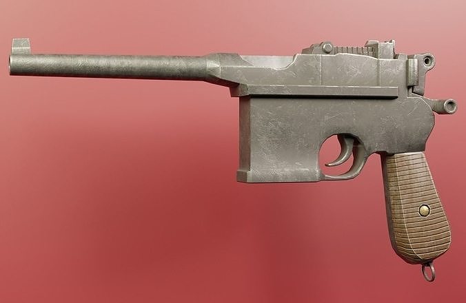 pistol Mauser free VR / AR / low-poly 3D model | CGTrader