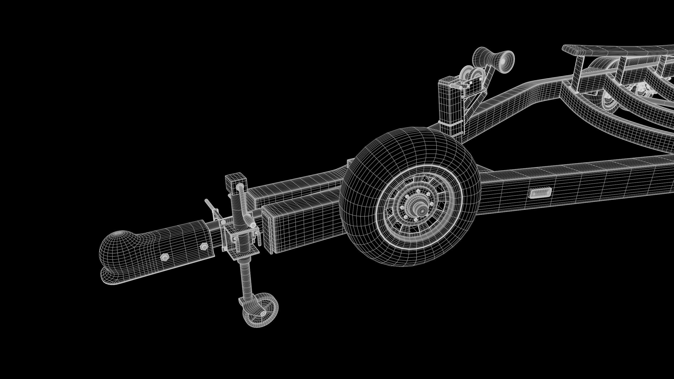 Boat Trailer 3D model | CGTrader