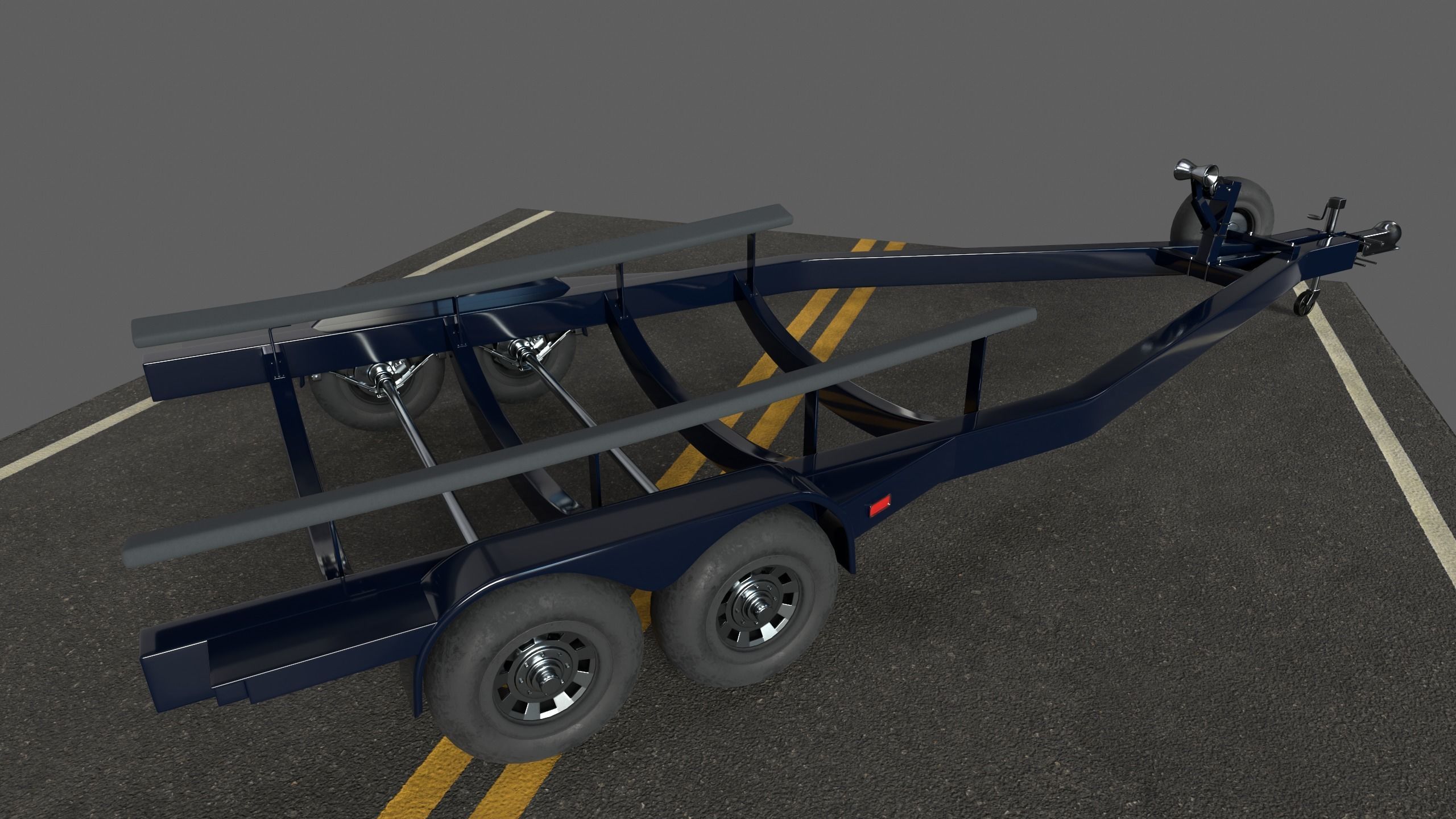 Boat Trailer 3D model | CGTrader
