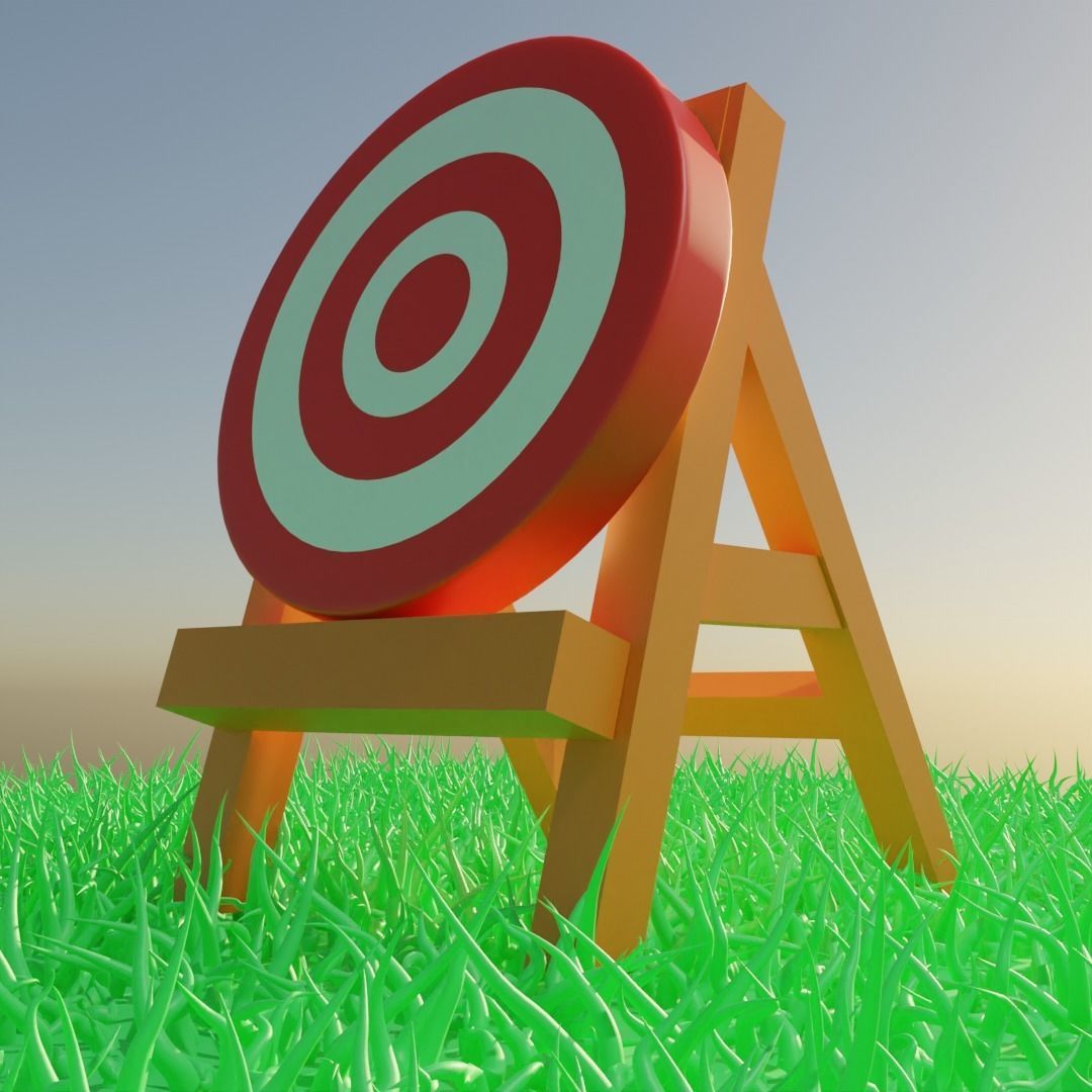 Archery target free VR / AR / low-poly 3D model | CGTrader