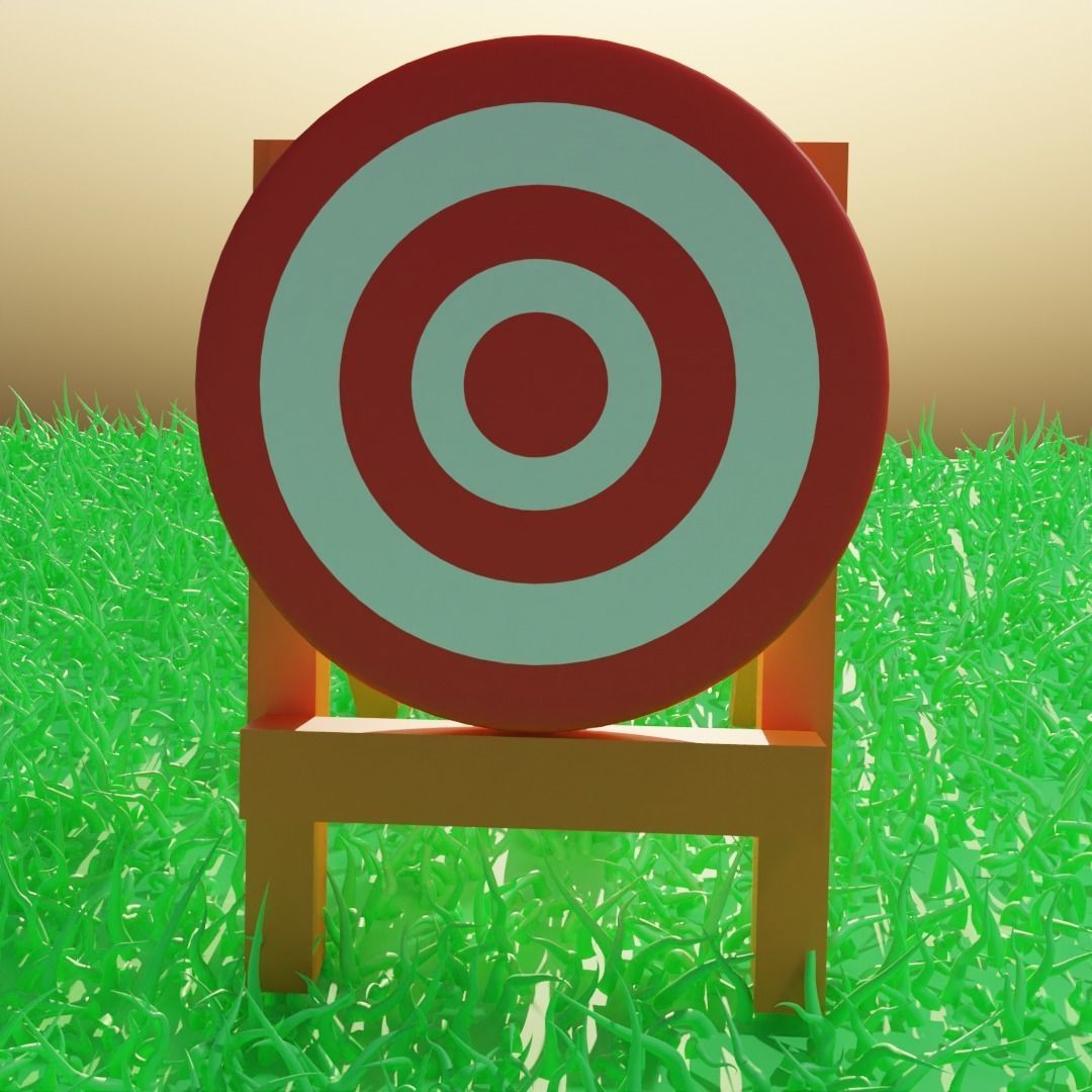 Archery target free VR / AR / low-poly 3D model | CGTrader