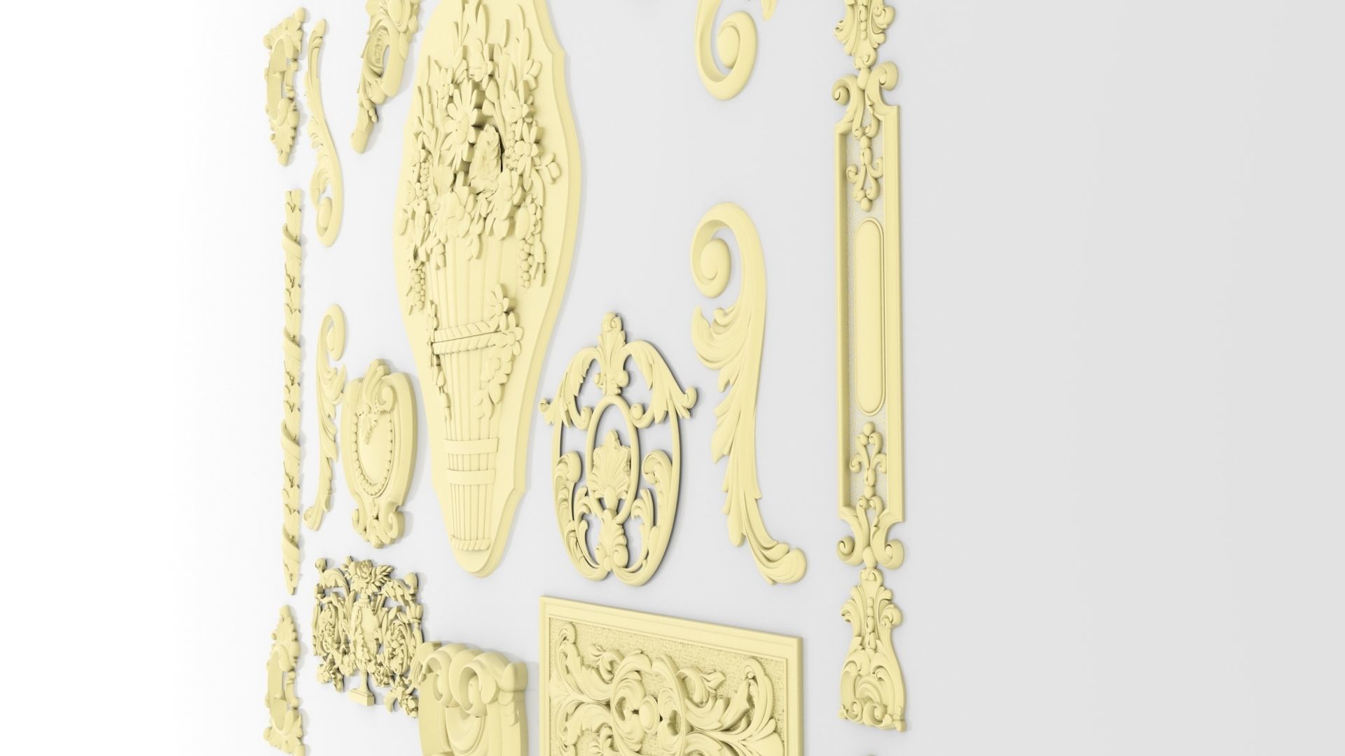 Ornamental Kitbash 3D model 3D printable | CGTrader