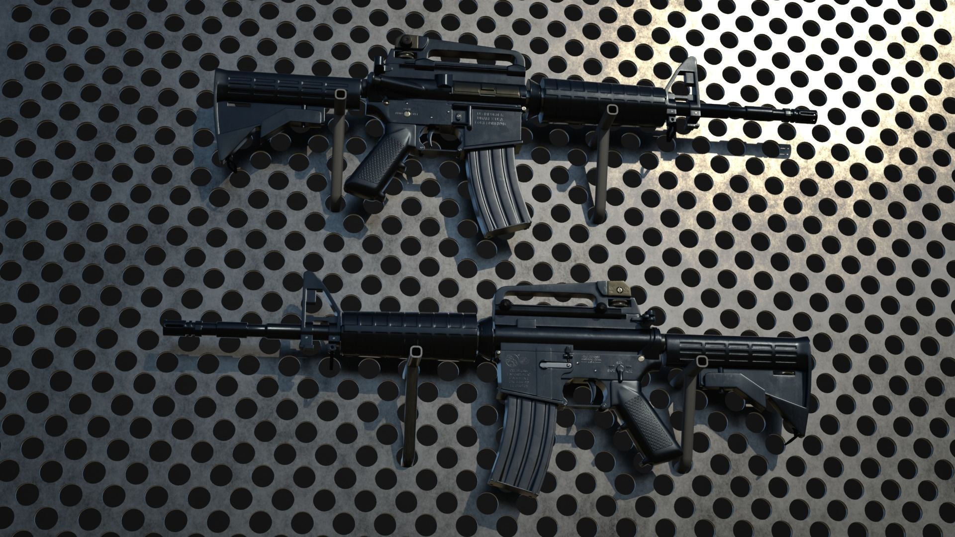 3D model Game-ready 3D model of M4 carbine VR / AR / low-poly | CGTrader