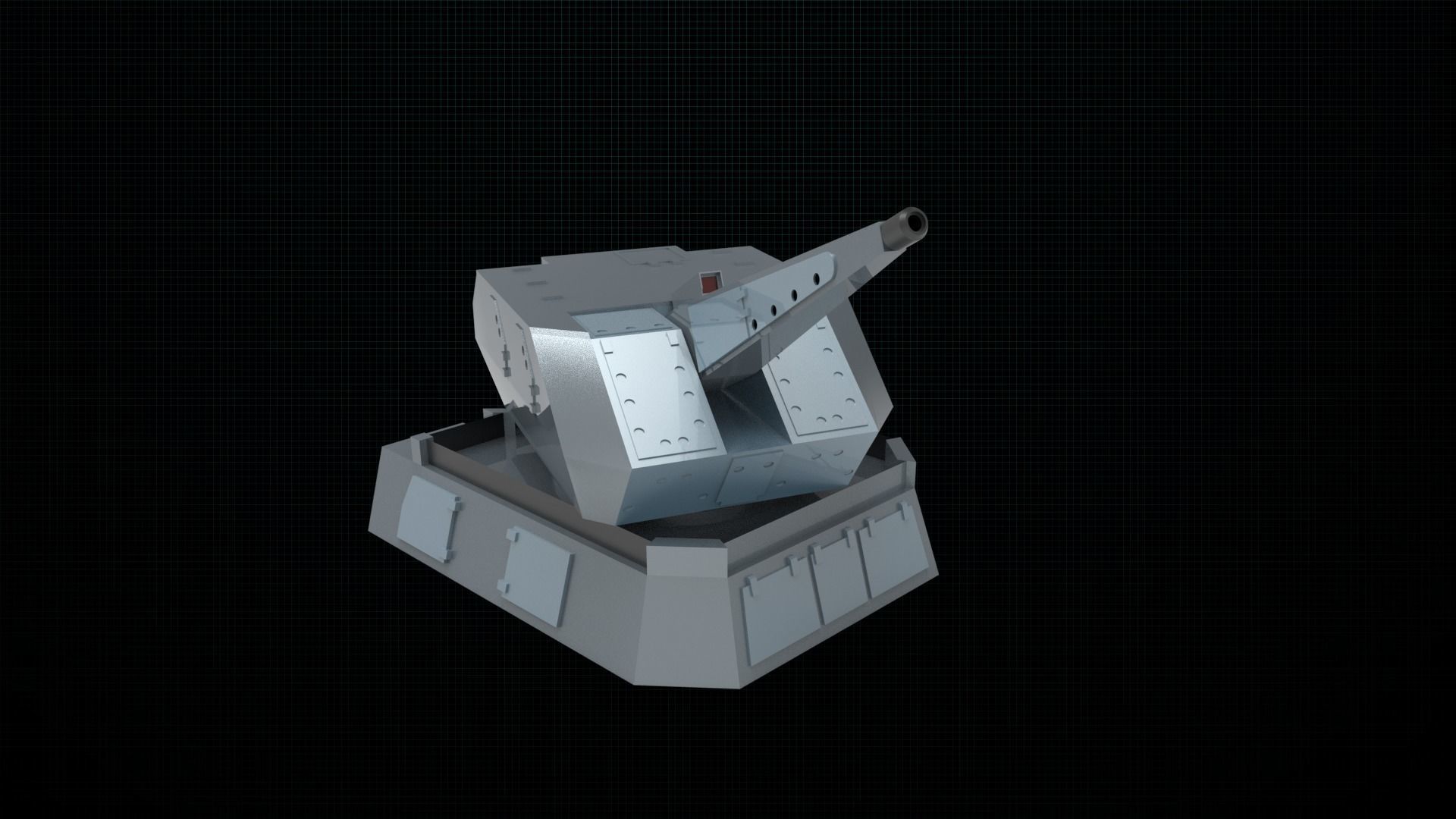 Rheinmetall Oerlikon Millennium Gun 3D model | CGTrader