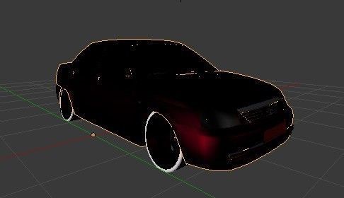 Lada priora custom 3D model | CGTrader