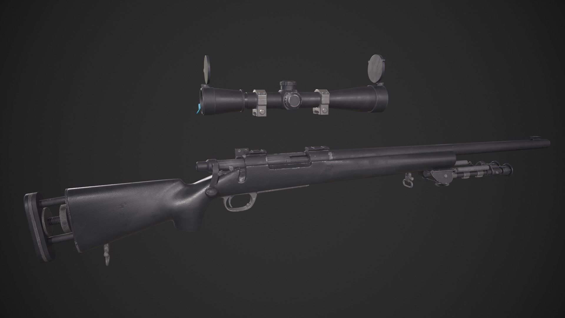 3D model M24 - SWS Sniper Rifle VR / AR / low-poly | CGTrader
