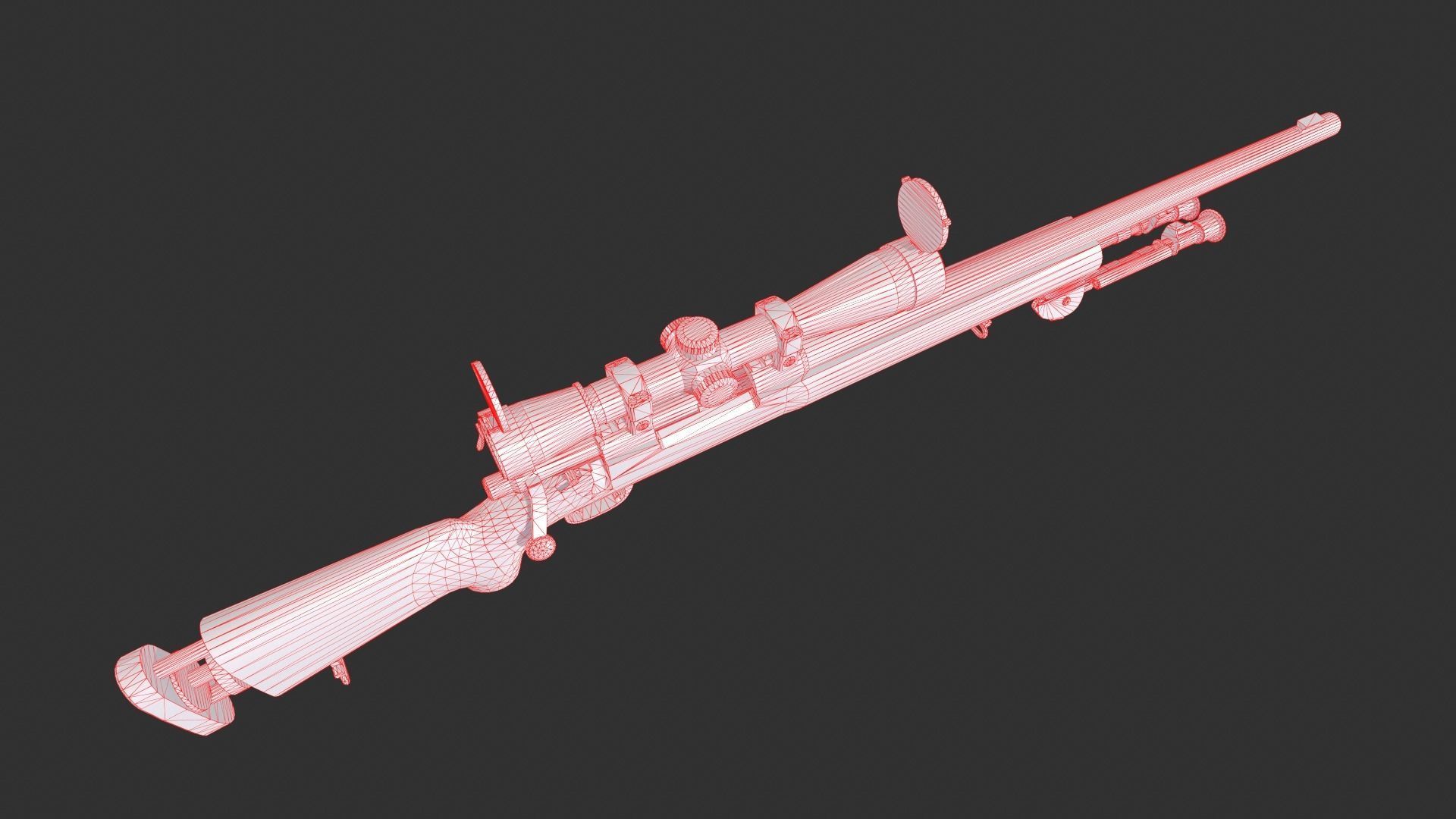 3D model M24 - SWS Sniper Rifle VR / AR / low-poly | CGTrader