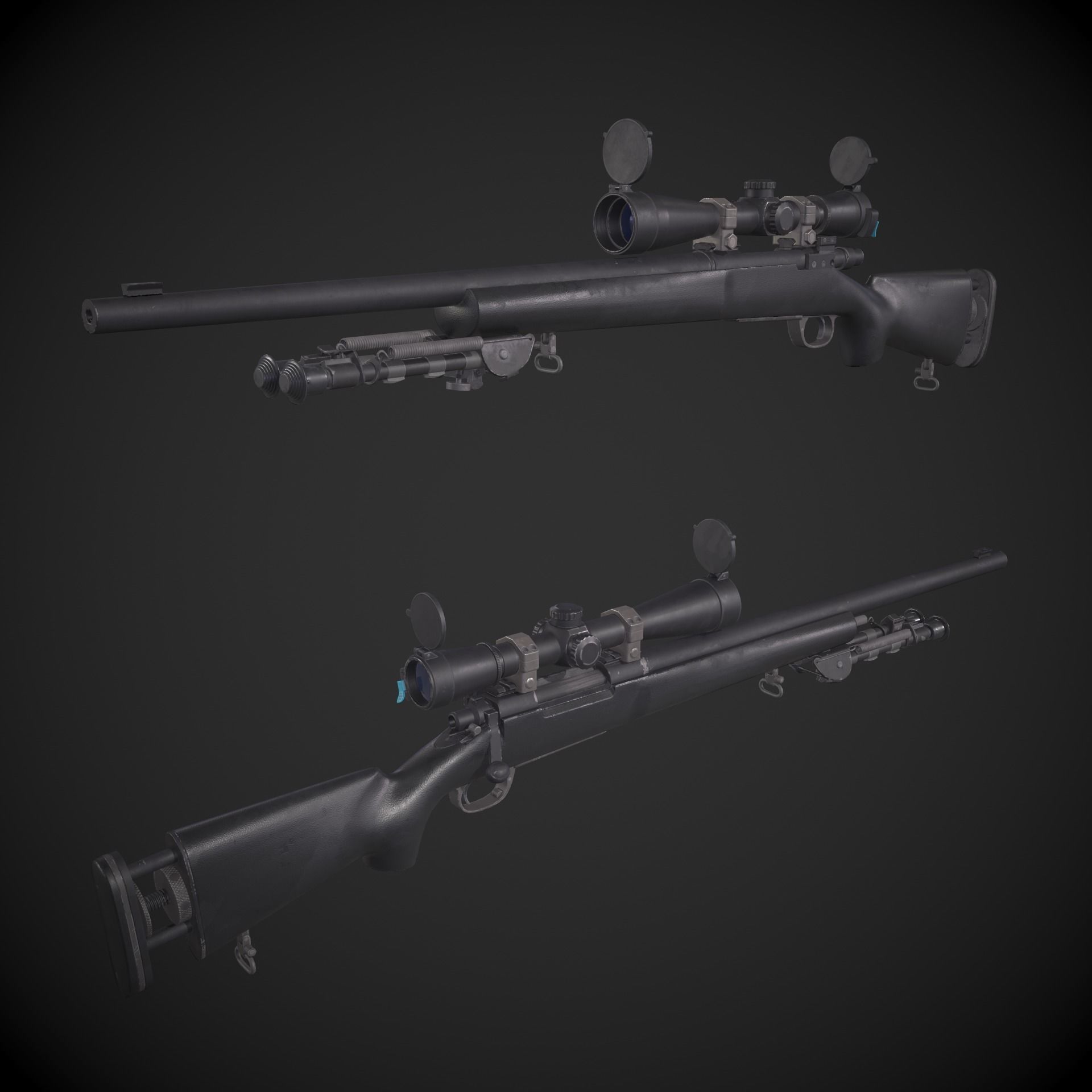 3D model M24 - SWS Sniper Rifle VR / AR / low-poly | CGTrader