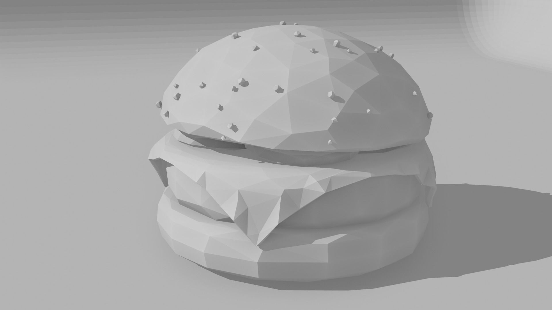 Low-Poly Burger free VR / AR / low-poly 3D model | CGTrader