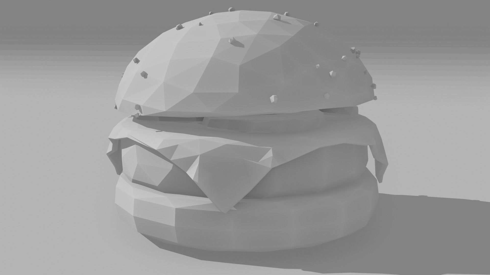 Low-Poly Burger free VR / AR / low-poly 3D model | CGTrader