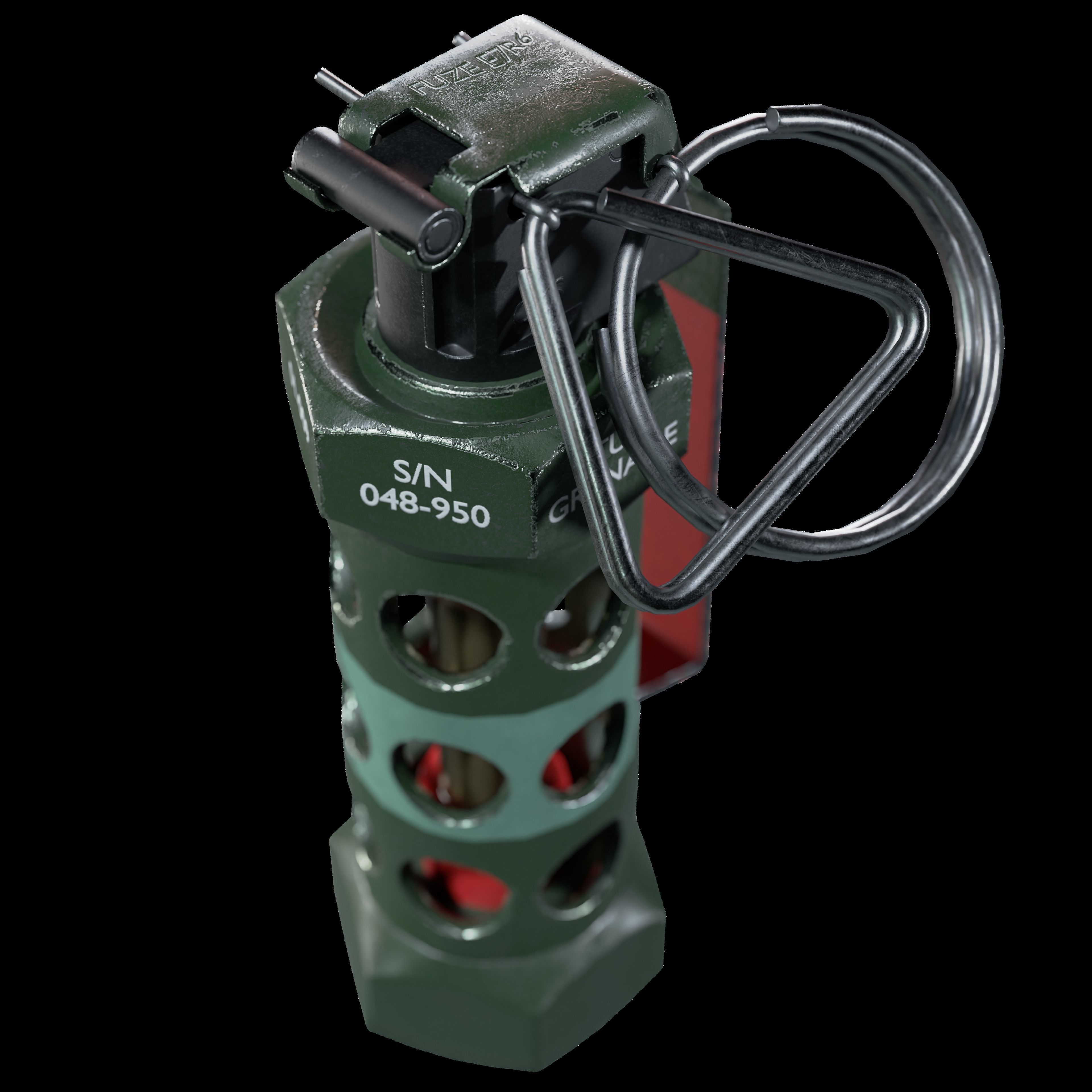 3D model Flashbang grenade gun weapon PBR Low Poly Game Ready VR / AR ...
