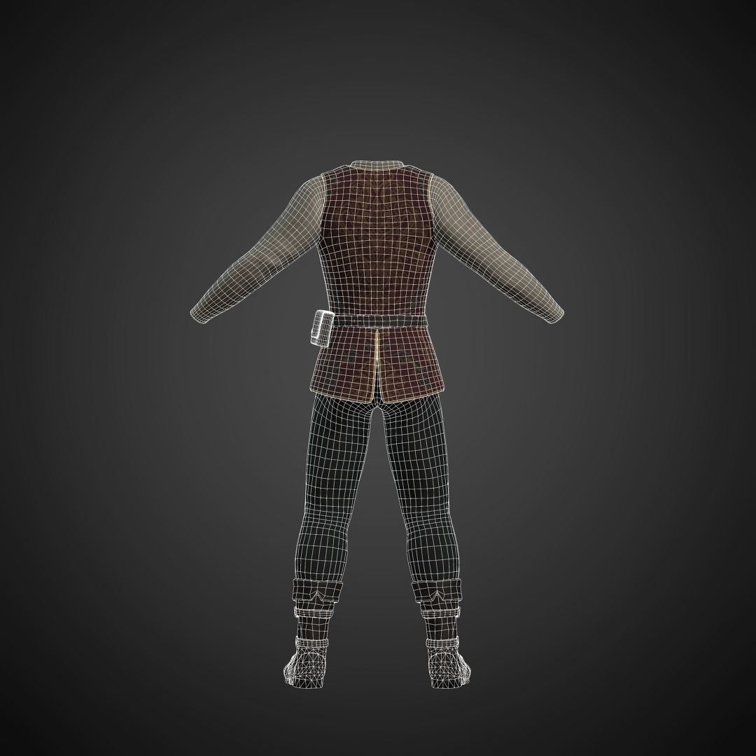 3D model The Merchant Male - Fantasy Clothing VR / AR / low-poly | CGTrader