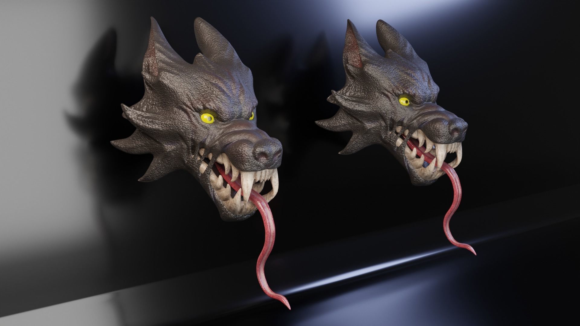 3D model Demon Wolf Mask VR / AR / low-poly | CGTrader