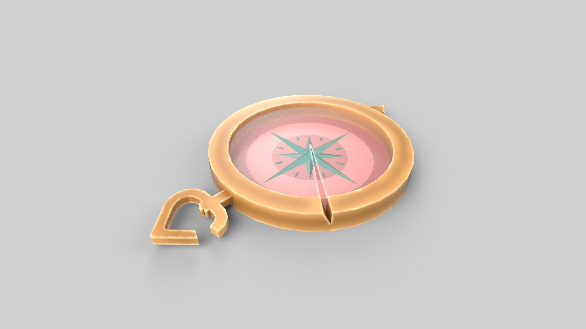 3D model Stylized compass VR / AR / low-poly | CGTrader
