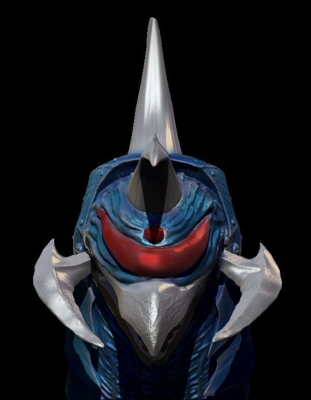 Godzilla 2004 series-Gigan head 3D model 3D printable | CGTrader