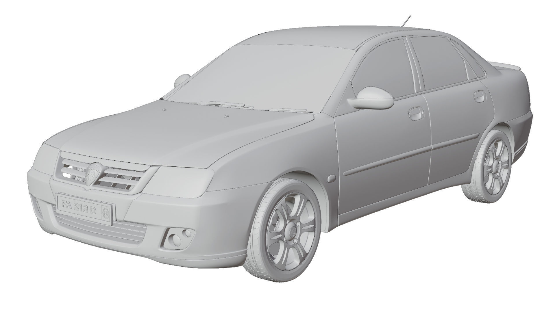 Proton Waja CPS 3D model | CGTrader
