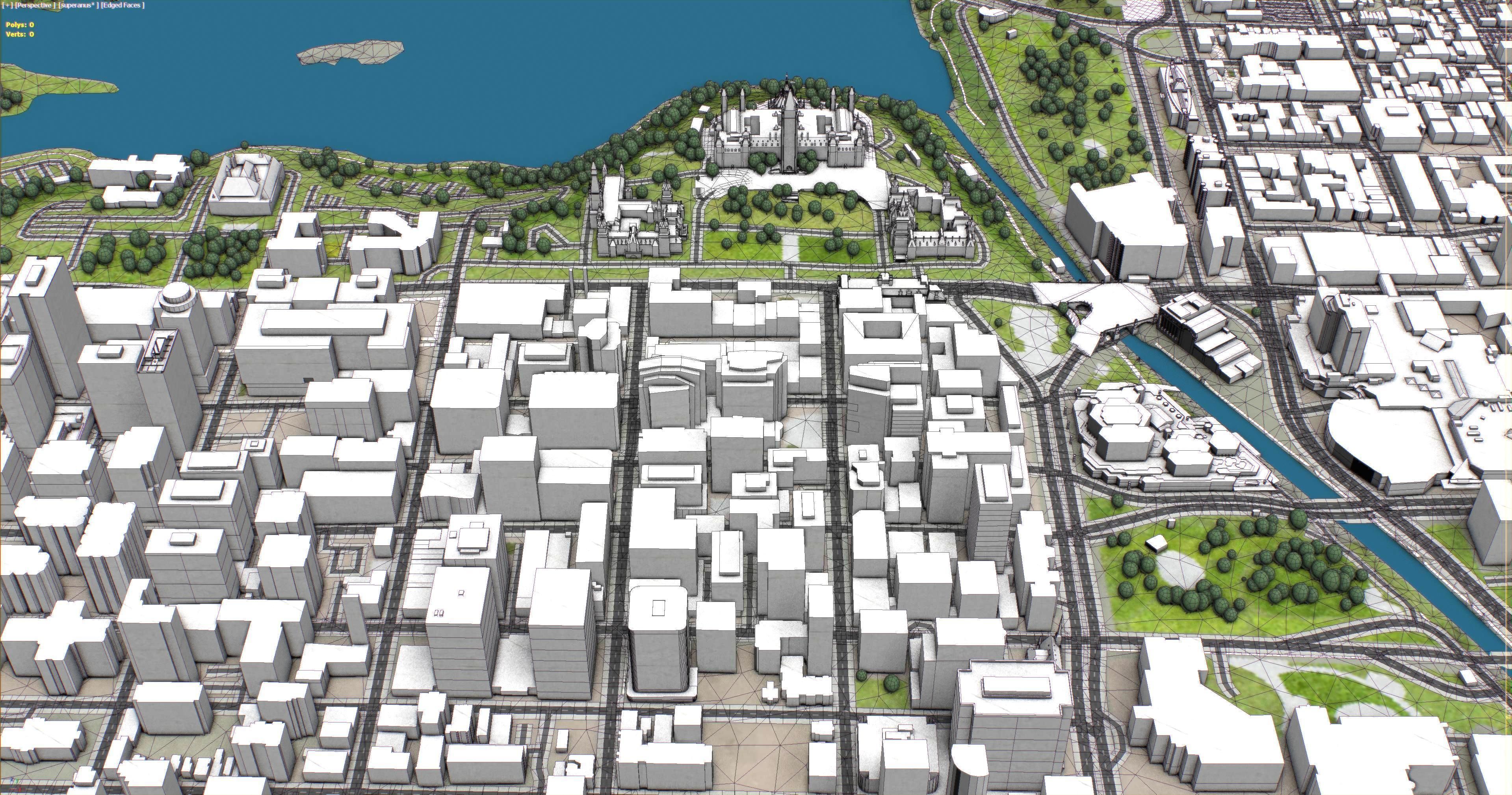 3D model Ottawa VR / AR / low-poly | CGTrader