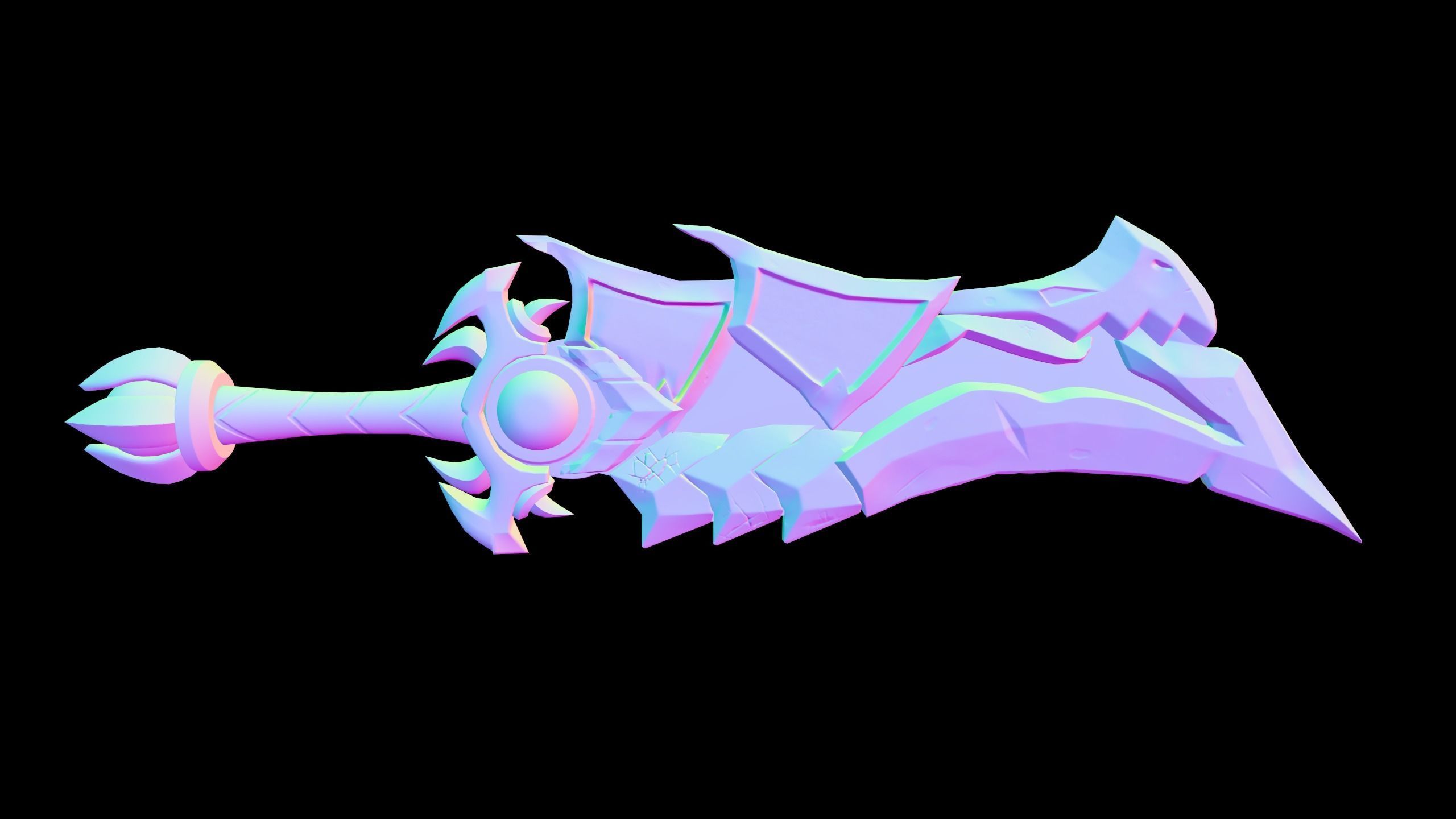 3D model Warsword of the Valarjar VR / AR / low-poly | CGTrader