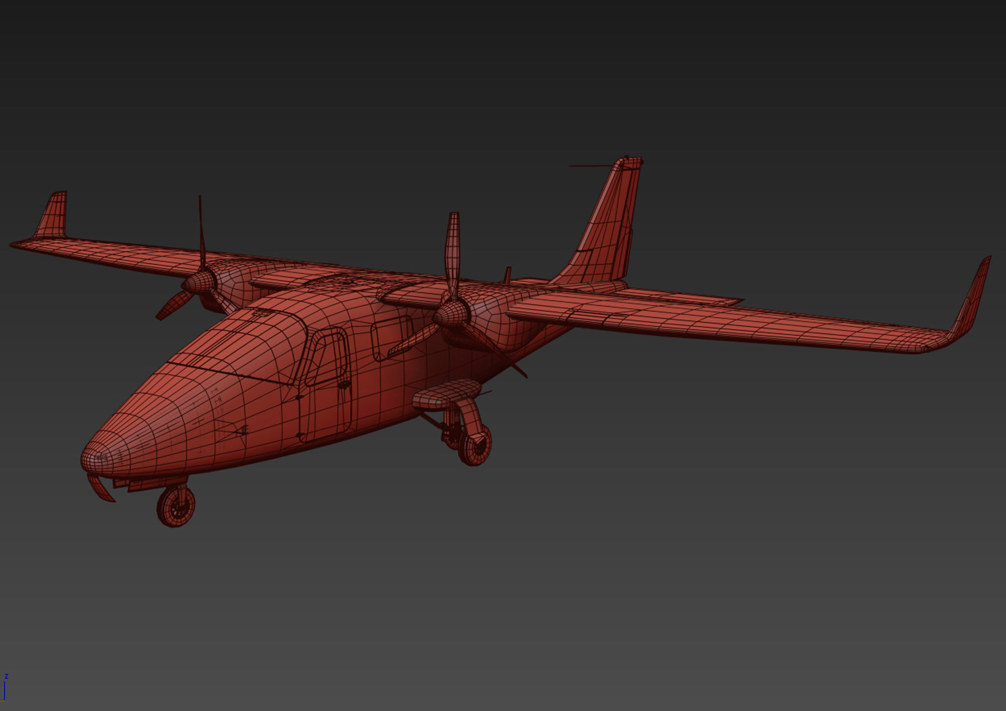 Aircraft Electric NASA Maxwell X-57 Mod II with Interior 3D model ...