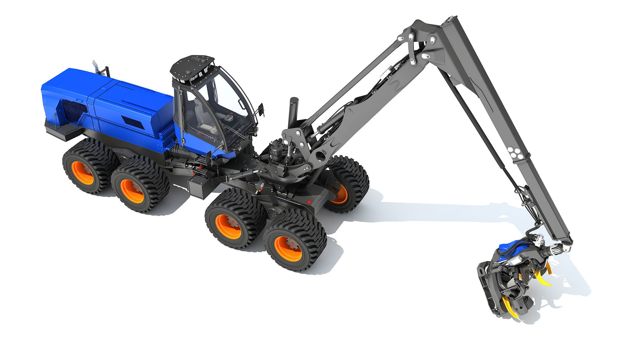 Forestry Harvester 3D model | CGTrader