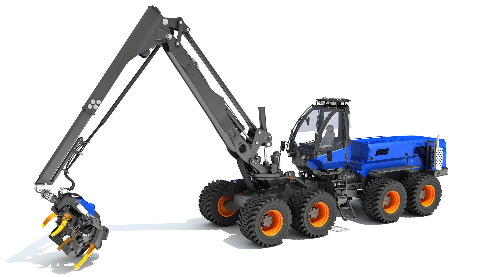 Forestry Harvester 3D model | CGTrader