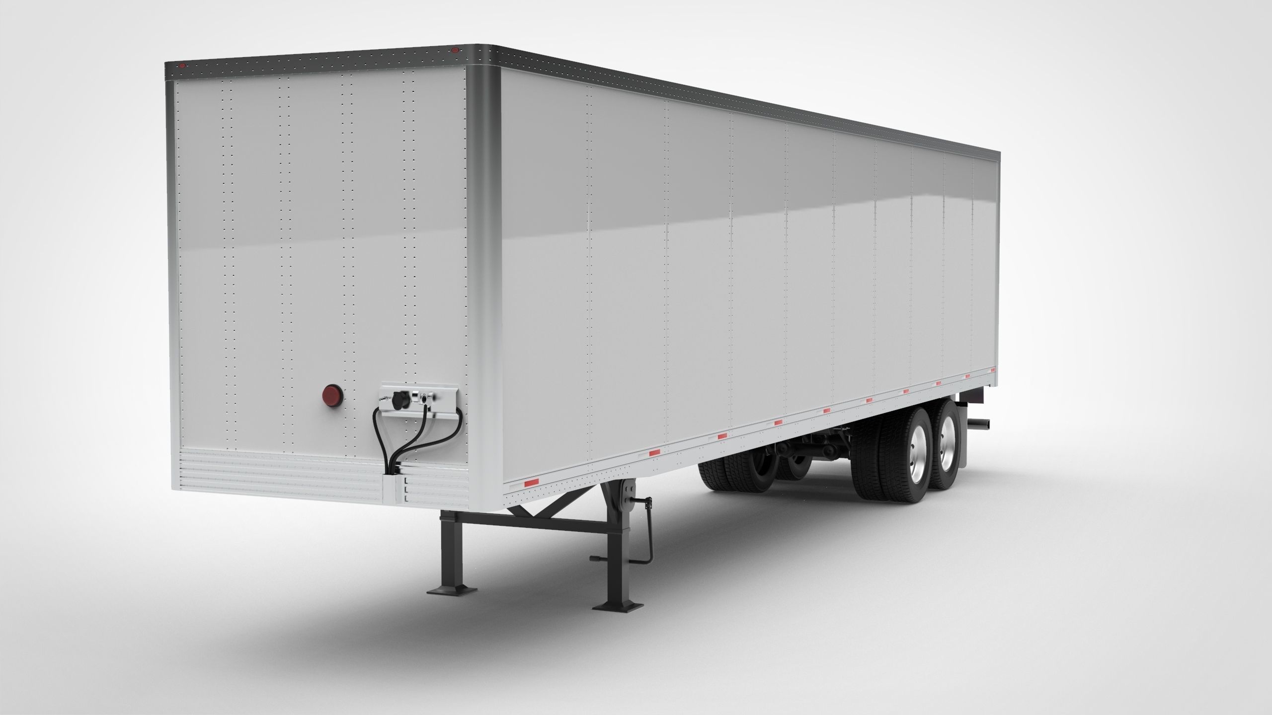 Utility 4000D-X Semi Trailer 3D model | CGTrader