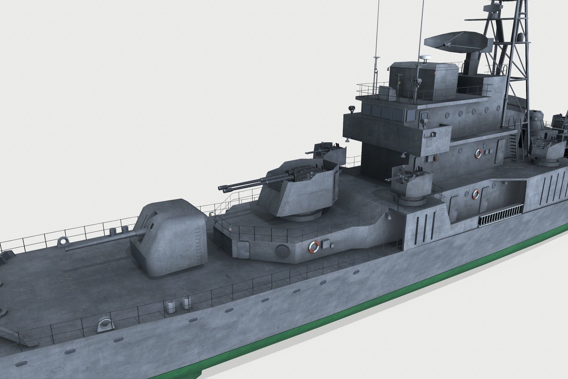 3D model Najin-class frigate VR / AR / low-poly | CGTrader