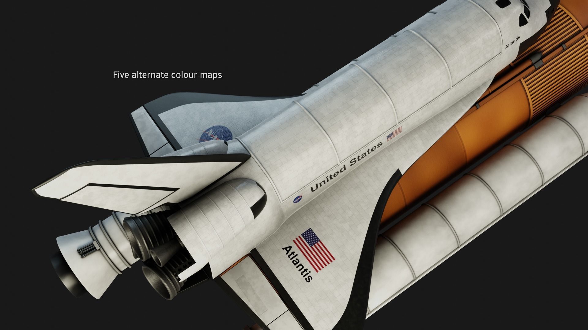 Space Shuttle 3D model animated rigged | CGTrader