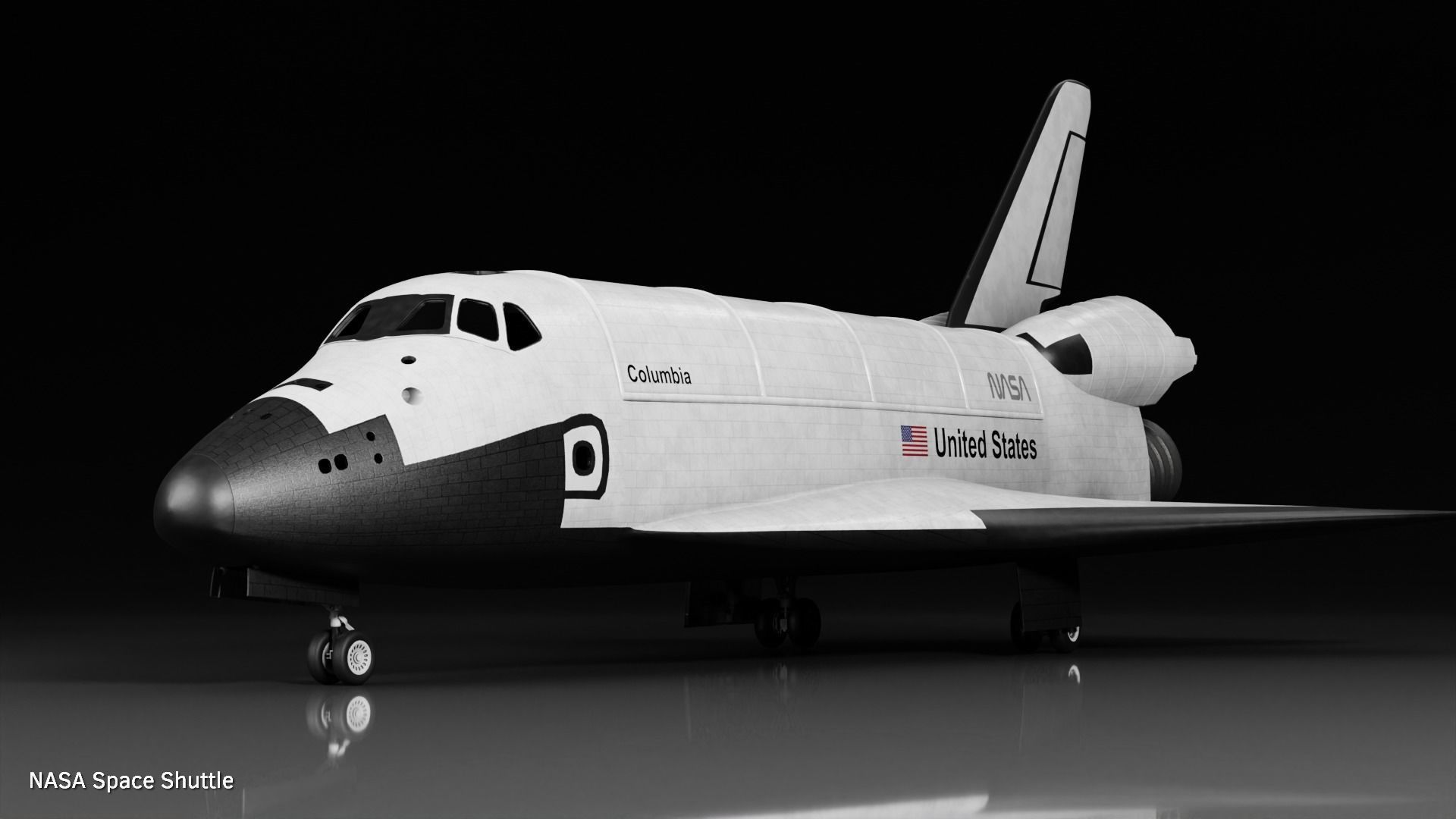 Space Shuttle 3D model animated rigged | CGTrader